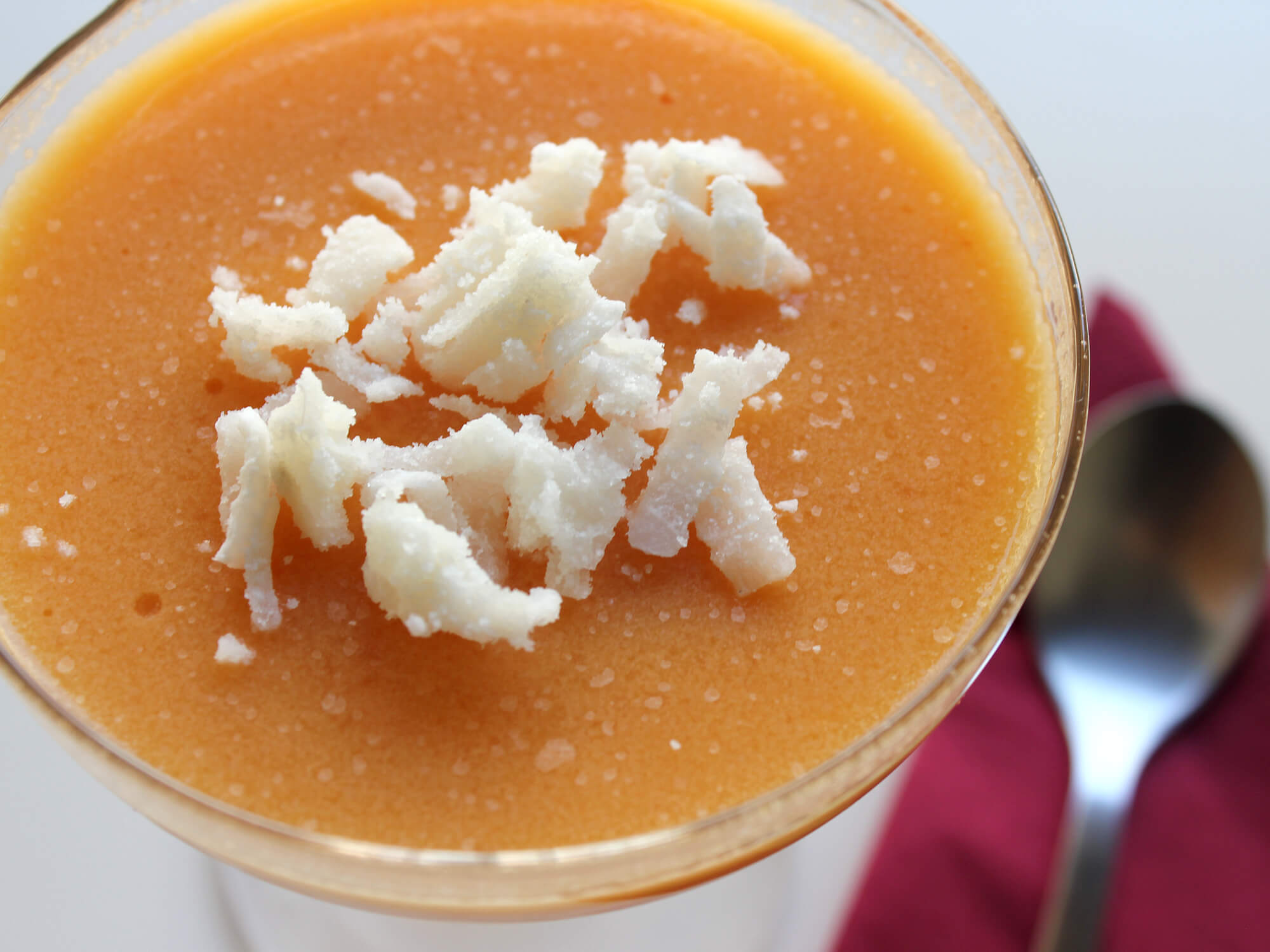 Sobremesa fácil con leche de coco y papaya. - Notas Naturales